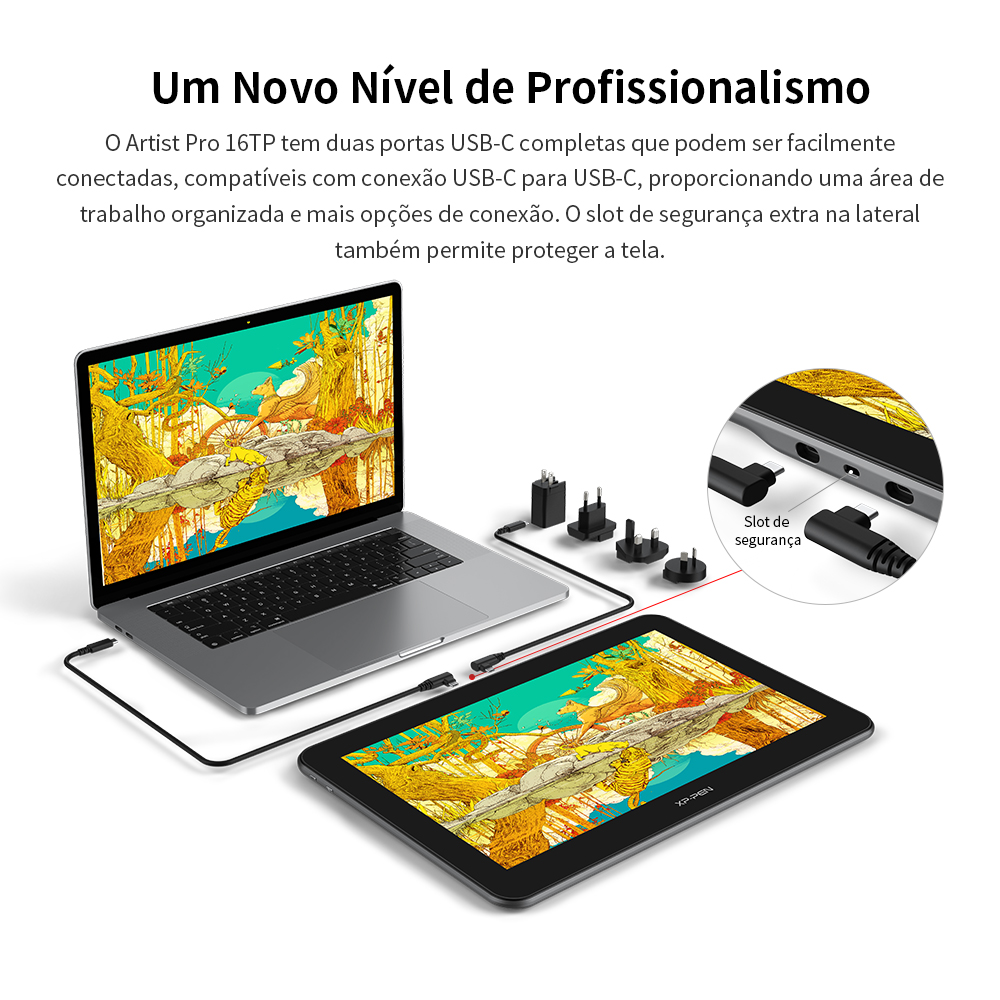 Display Interativo XPPen Artist Pro 16 TP | Mesa Digitalizadora | XPPen ...