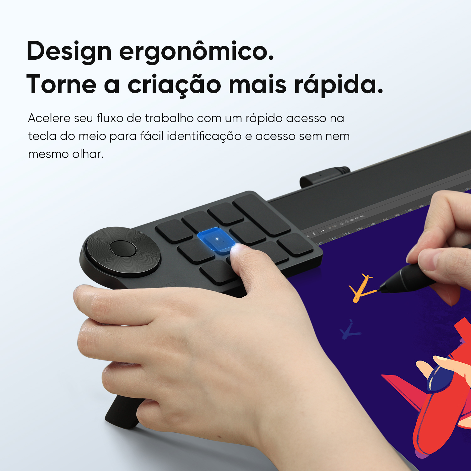 XPPen ACK05 Mini Teclado Rápido | Bluetooth, Wireless, Wired Interface | XPPen Brasil Loja Oficial