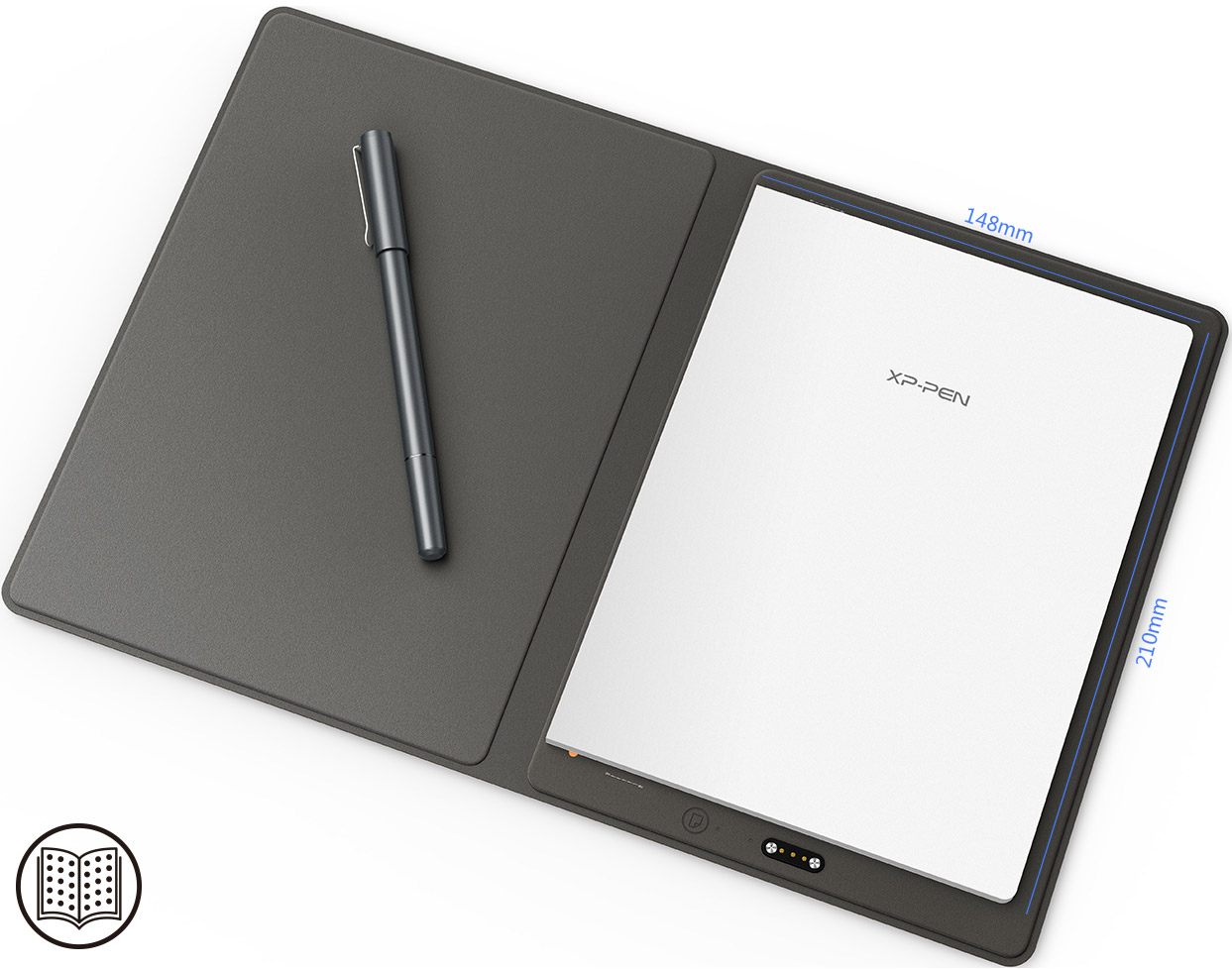 XPPen Note Plus Smart Notepad for Digital Writing & Sketching | Caderno ...