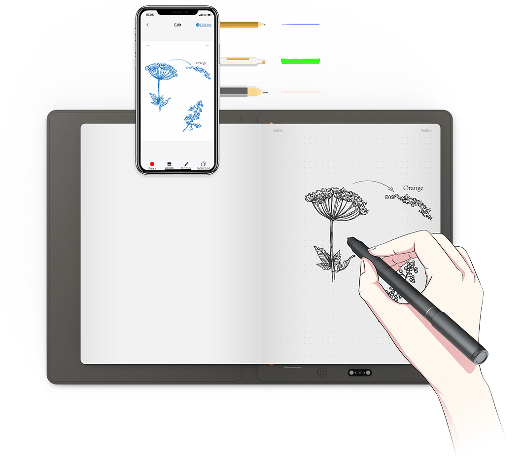 XPPen Note Plus Smart Notepad for Digital Writing & Sketching | Caderno ...